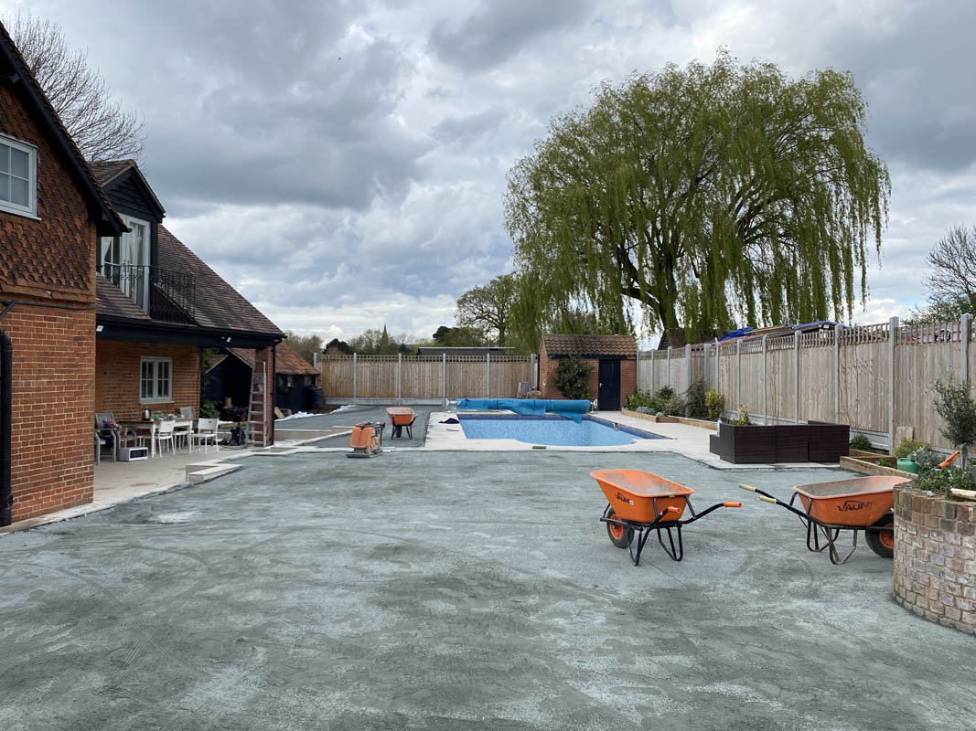 Swimming Pool Case Study – Artificial Grass Installation